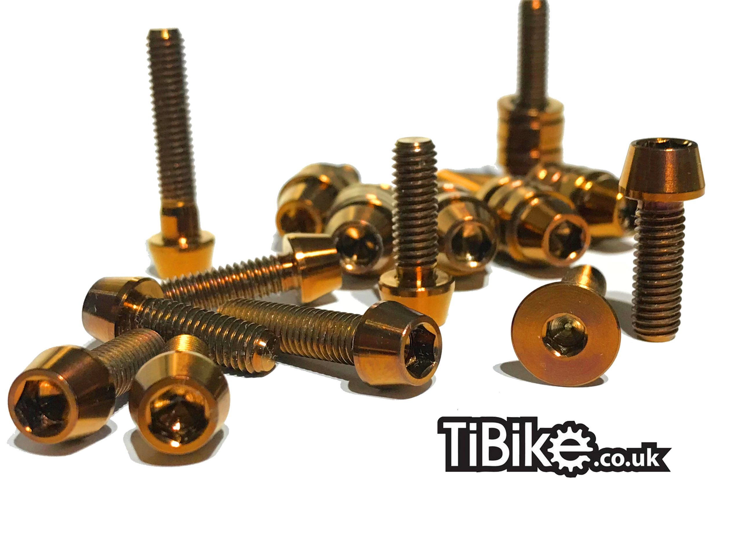Bronze Titanium bolts fresh anodising TiBike – TiBike